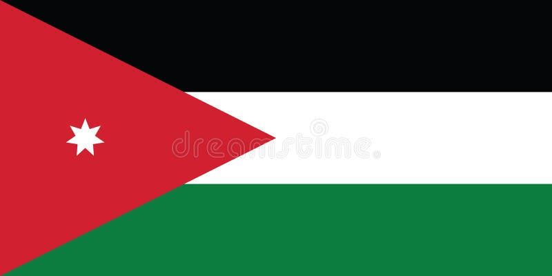 Flag of Jordan. Jordan Flag Official Colors and Proportion Digital ...