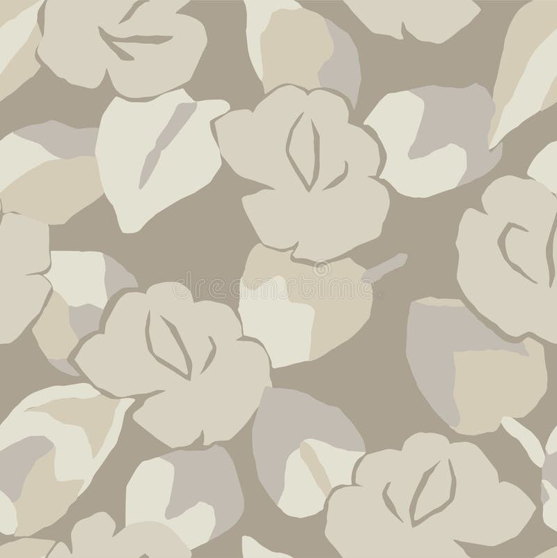Vector Simple Floral Seamless Repeat Pattern Stock Illustration ...