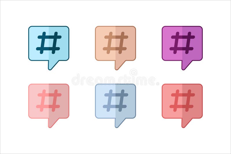 3d Hashtag Symbol. Glowing Glossy Metallic Font with Orange Lights ...
