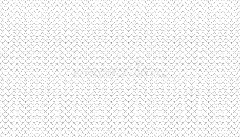 Fish Scales Seamless Horizontal Background. Scale Pattern. Geometric ...