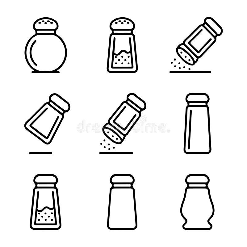 Outline Pepper Vegetable Food Icon Stock Vector - Illustration of ...