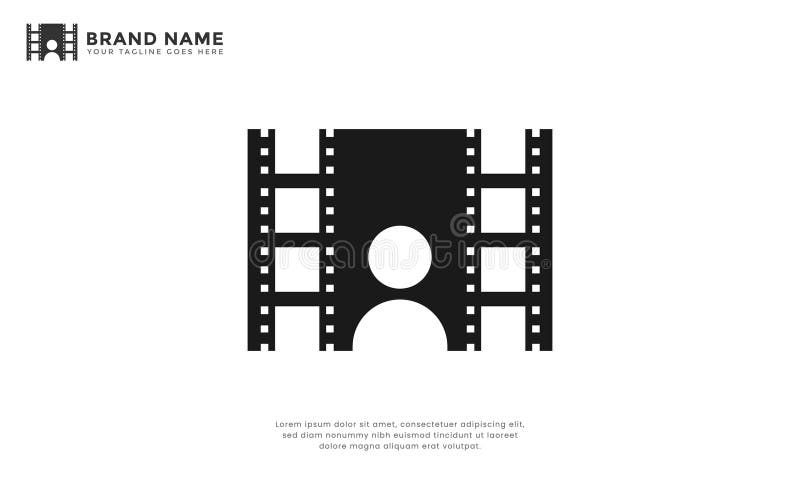 User Cinema Film Logo stock illustration. Illustration of digital ...