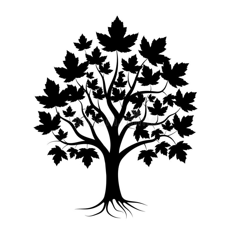 Tree of Life Logo with Roots and Leaves, Symbolic Nature Design, Tree ...