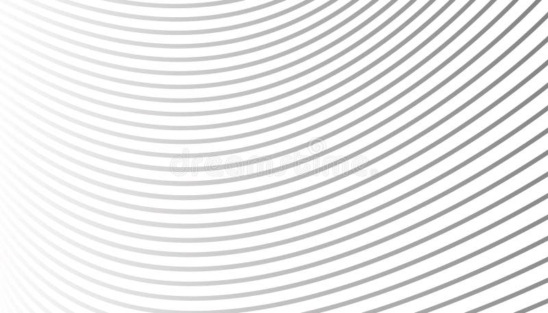 Abstract Technology Curved Lines Background. Gray Line Design for ...