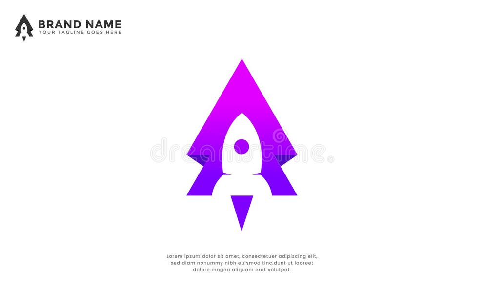 Pine Rocket Logo stock vector. Illustration of icon - 385850340