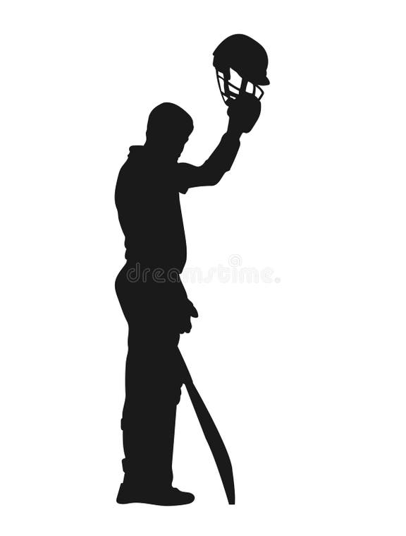 Silhouettes of Cricket Players – Artistic Vector Design Stock Vector ...