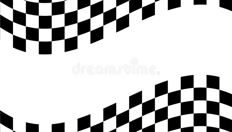 Black and White Checkered Abstract Background. Wave Racing Background ...