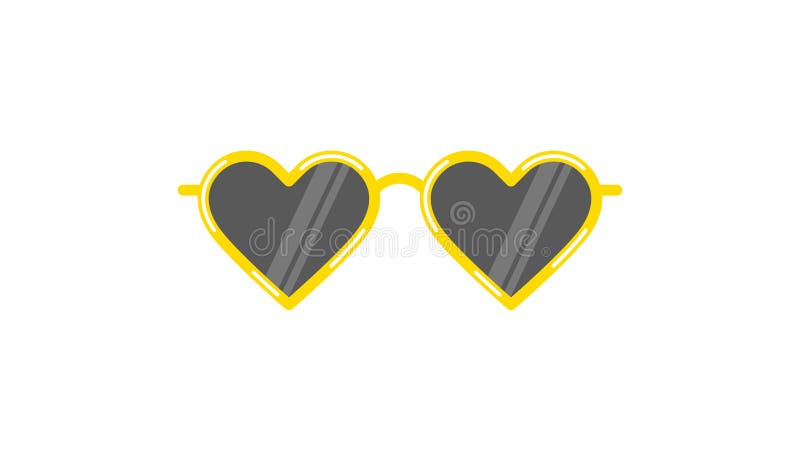 Heart Shaped Fancy Sun Glasses. Colorful Funny Sunglasses. Retro ...