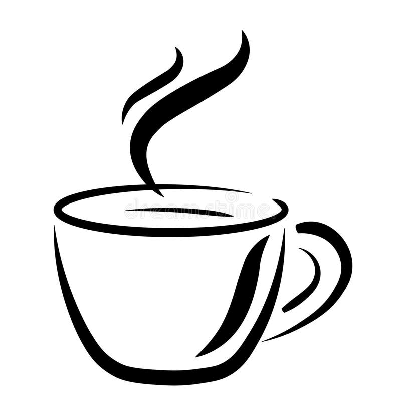 Cup Mug Coffee Drink Vector Drawing Stock Vector - Illustration of ...