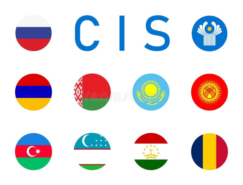 Commonwealth of Independent States. Flags of Countries Stock Vector ...