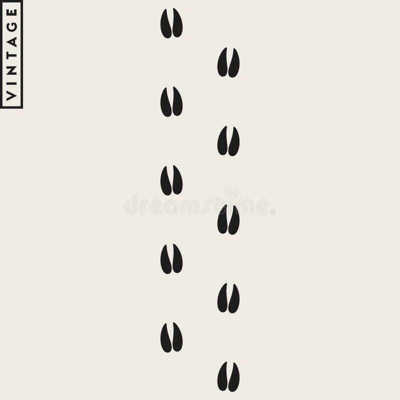 Gazelle Footprint. Impala Footprint Stock Vector - Illustration of ...