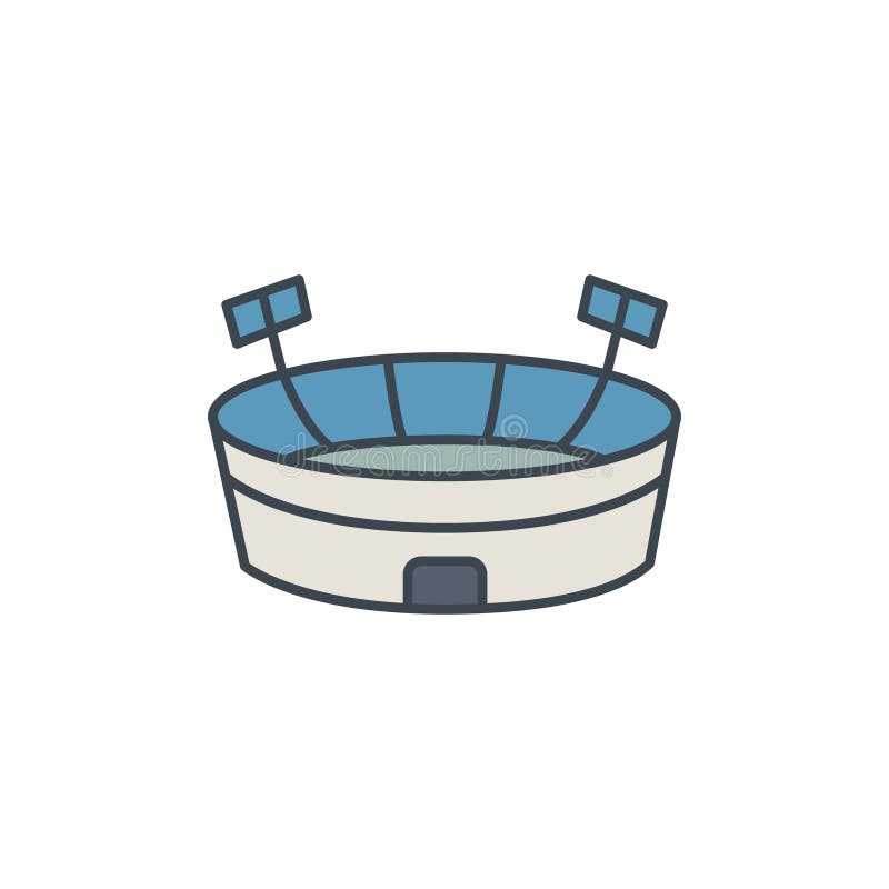 Soccer Stadium stock illustration. Illustration of cartoon - 391987150