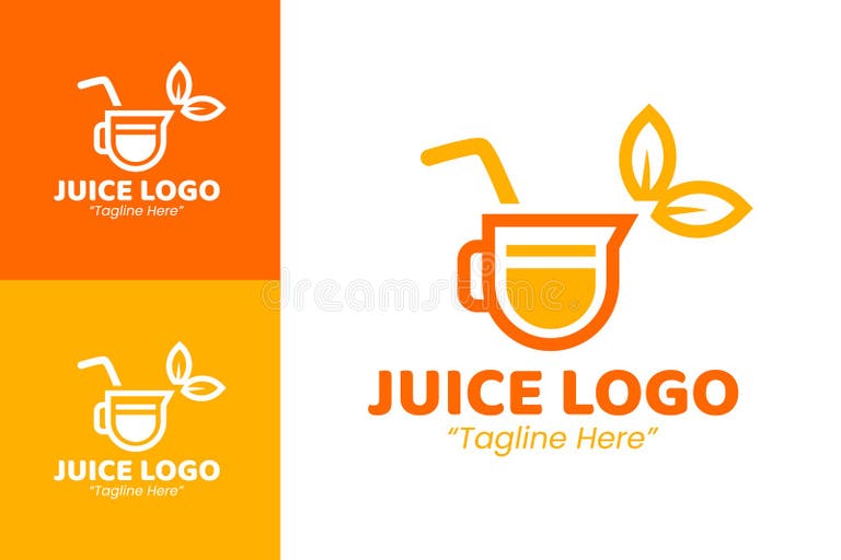 Professional and Modern Juice Logo Design in Orange and Yellow Colors ...