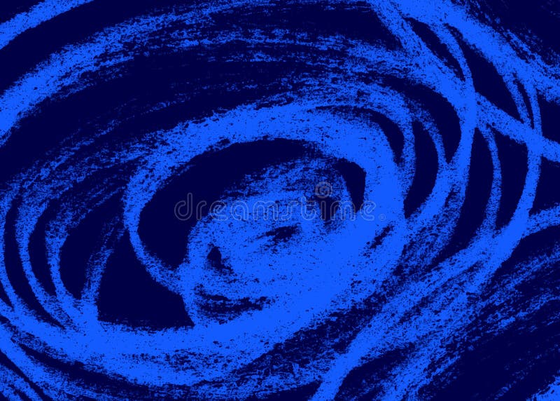 Blue Rough Chalk Crayon Scribble Texture. Bold Grunge Abstract ...