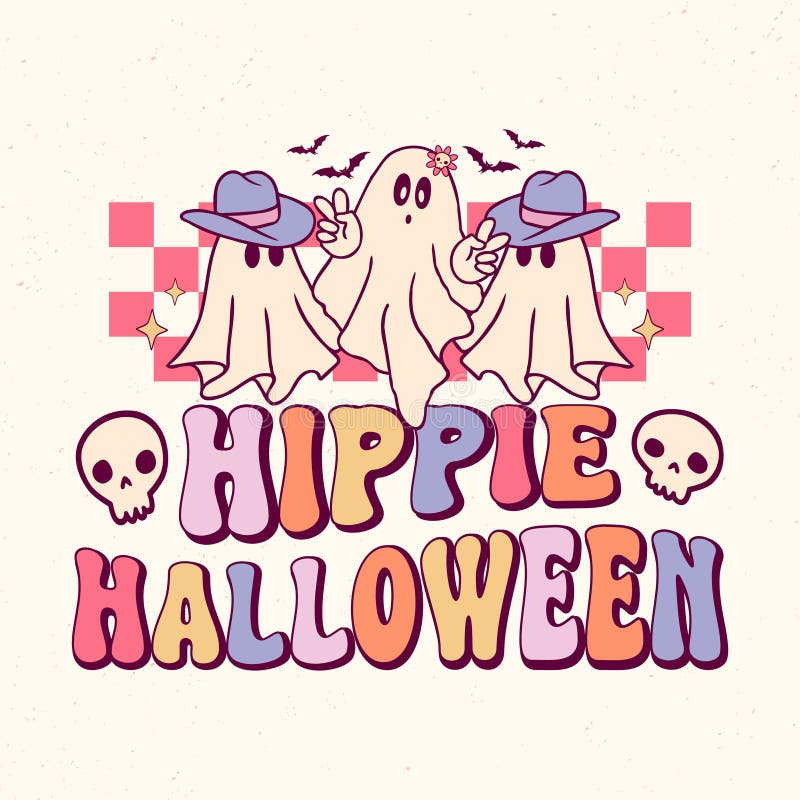 Styled Hippie Halloween Text Stock Illustrations – 2 Styled Hippie ...
