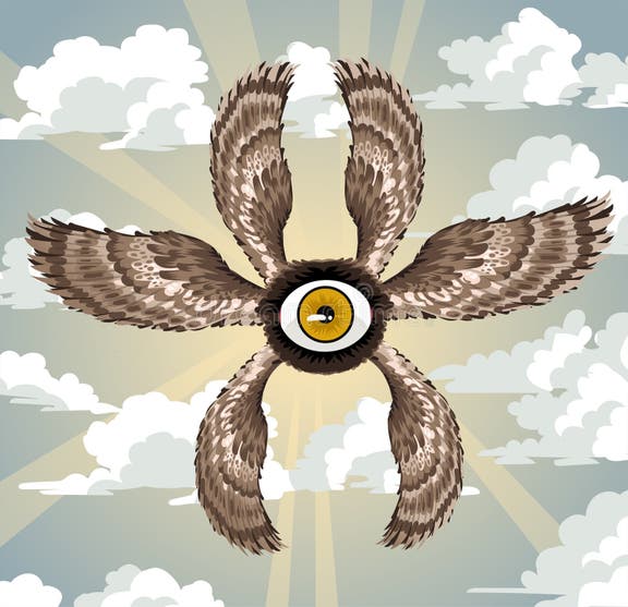 Biblical Accurate Seraphim Angel Stock Illustration - Illustration of ...