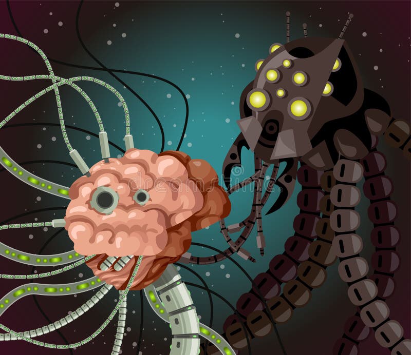 Robots Brain Stock Illustrations – 2,074 Robots Brain Stock ...