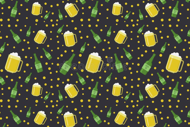 Textured beer patterns stock vector. Illustration of element - 395080666