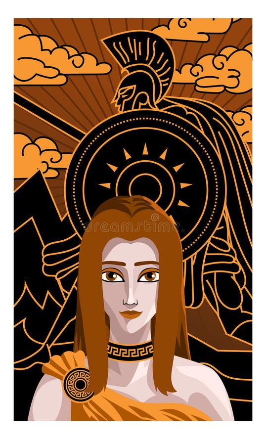 Calliope Greek Muse of Epic Poetry Stock Illustration - Illustration of ...