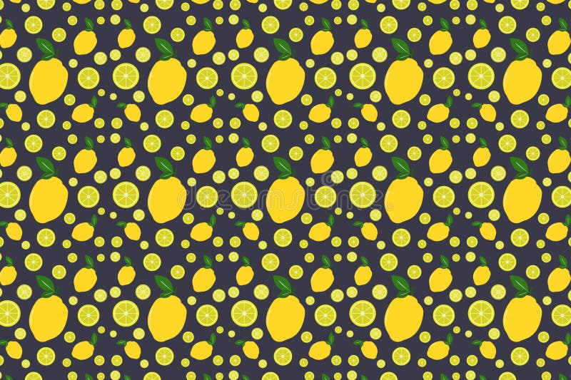 Textured lemon pattern stock illustration. Illustration of ornament ...