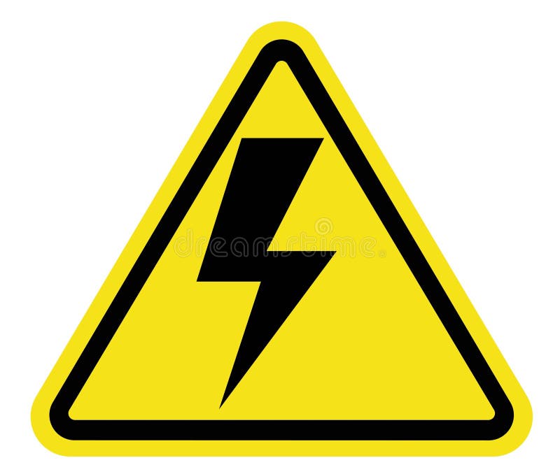 A High Voltage or Electrical Hazard, Designed To Alert Individuals To ...