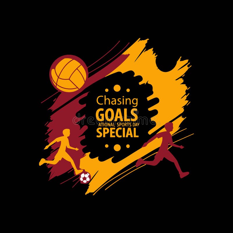 Chasing Goals Special Vector Illustration Stock Vector - Illustration ...