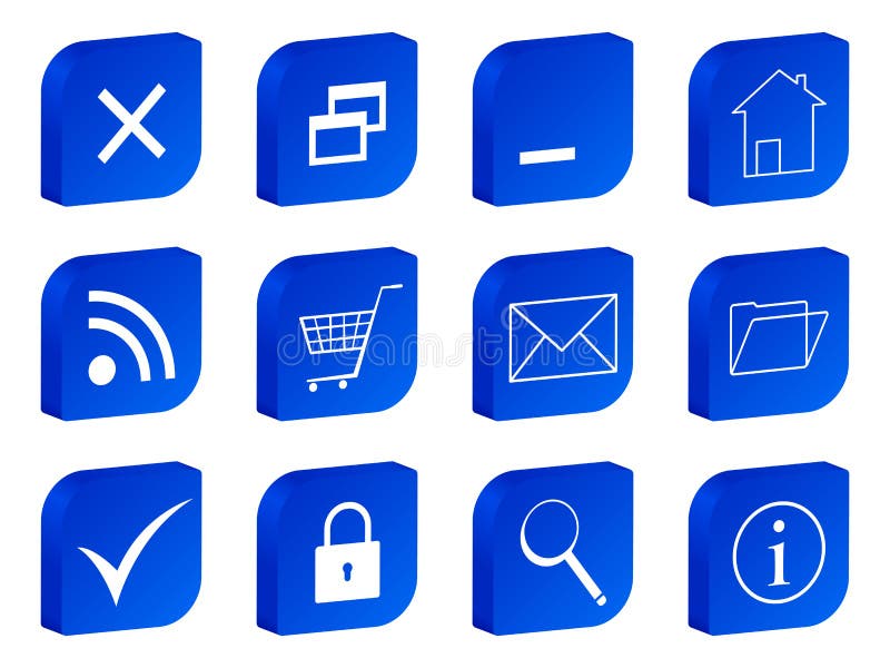 Icon Blue 3d Stock Illustrations – 328,934 Icon Blue 3d Stock ...