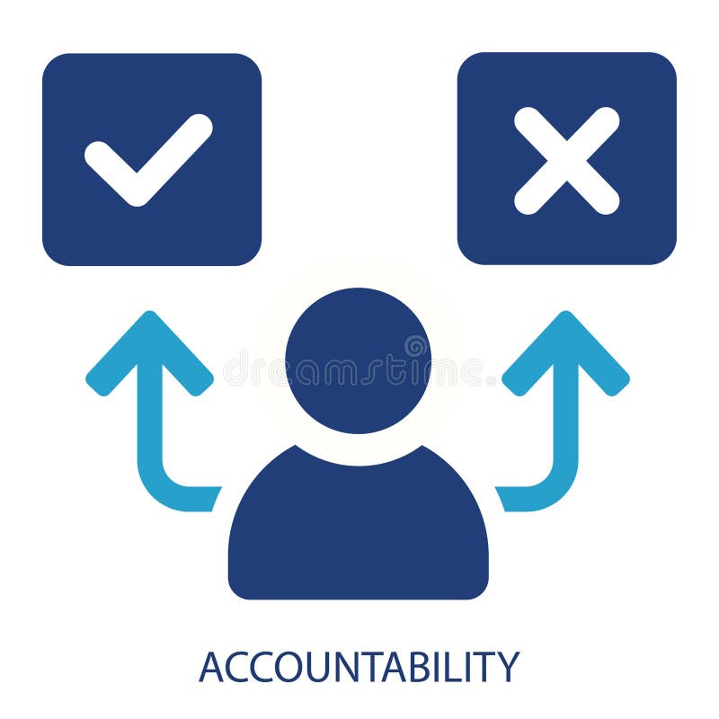 Blue Human Silhouette with Two Arrows Pointing To a Checkmark and a ...