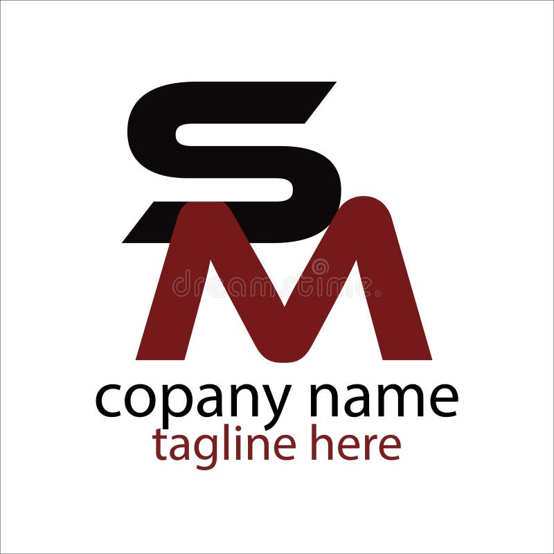 Modern Interlocking SM Letter Logo Design: Bold, Professional, and ...