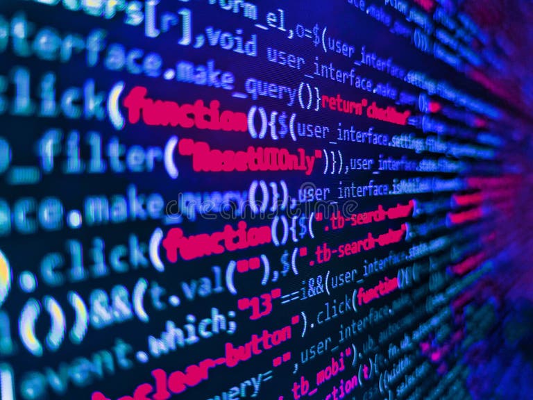 Web Abstract Programming and Created Virus on Laptop Screen ...