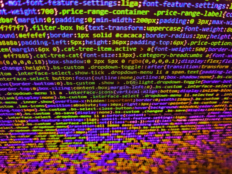 Web Abstract Programming And Created Virus On Laptop Screen Data Bits Computer Bits Shadow And