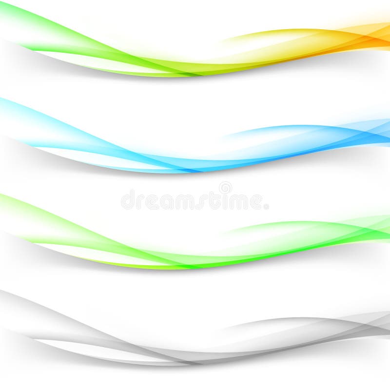 Web Abstract Wave Border Swoosh Line Divider Stock Vector ...
