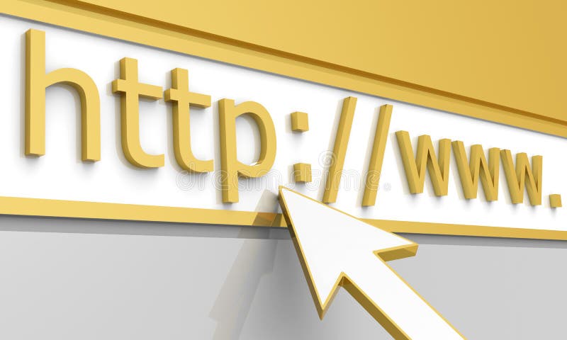 Web Address stock illustration. Illustration of cursor - 12631182