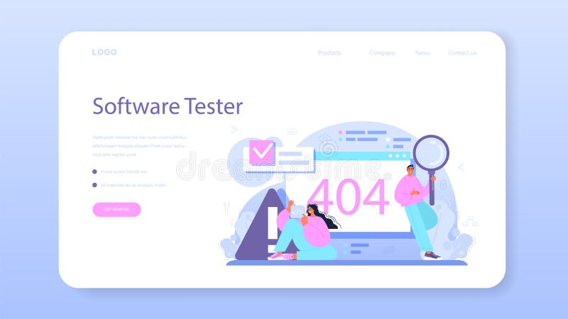 Web Administrator Web Banner or Landing Page. Content Management Stock ...