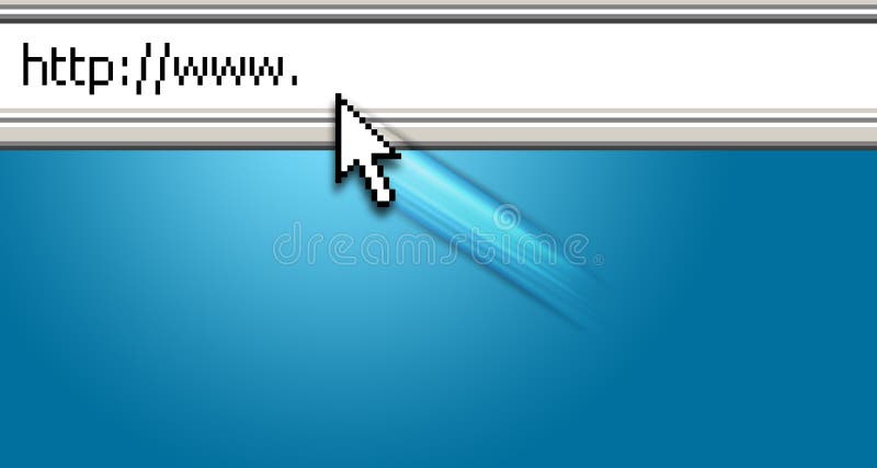 Web-Adresse 1 stock abbildung. Illustration von adresse - 929604