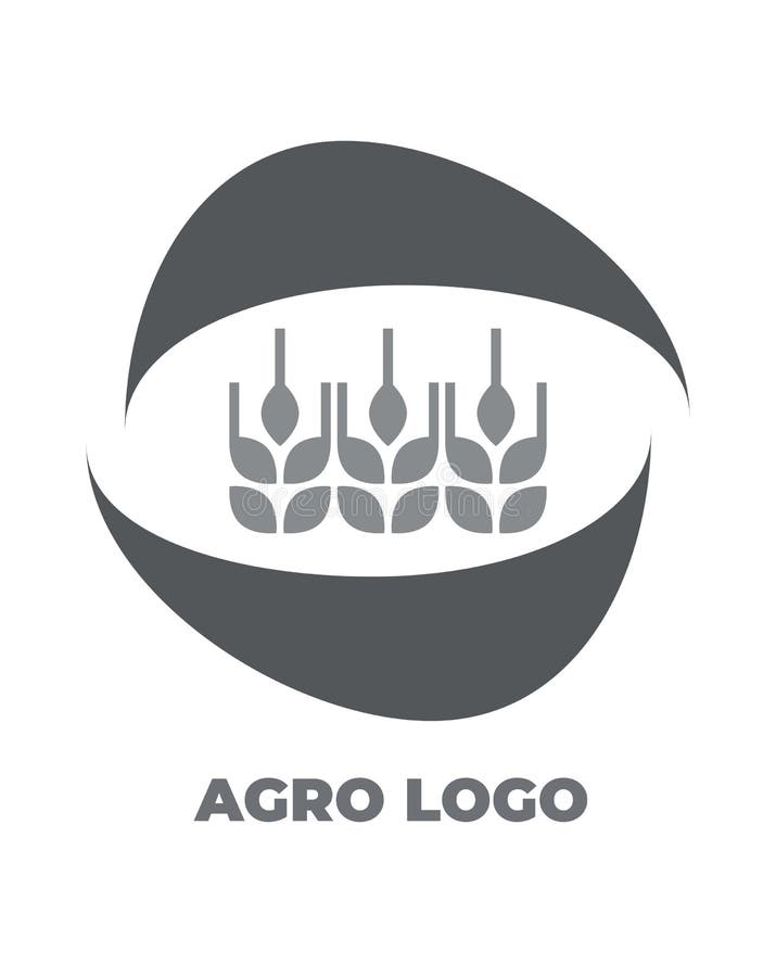 Agro Icon for Logo. Vector Monochrome Isolated Illustration. Stock ...