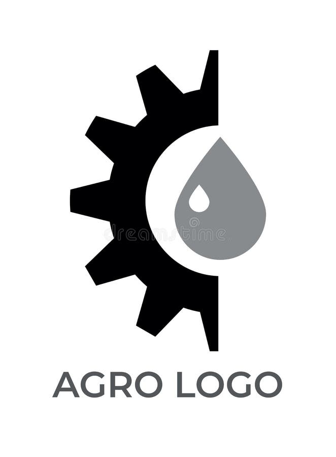 Agro Logo for Your Company. Vector Black Isolated Stock Illustration ...