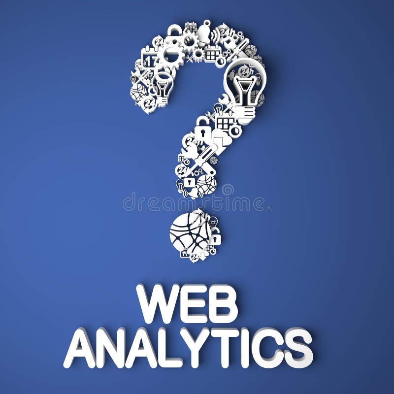 Web Analytics Concept. stock illustration. Illustration of modern ...