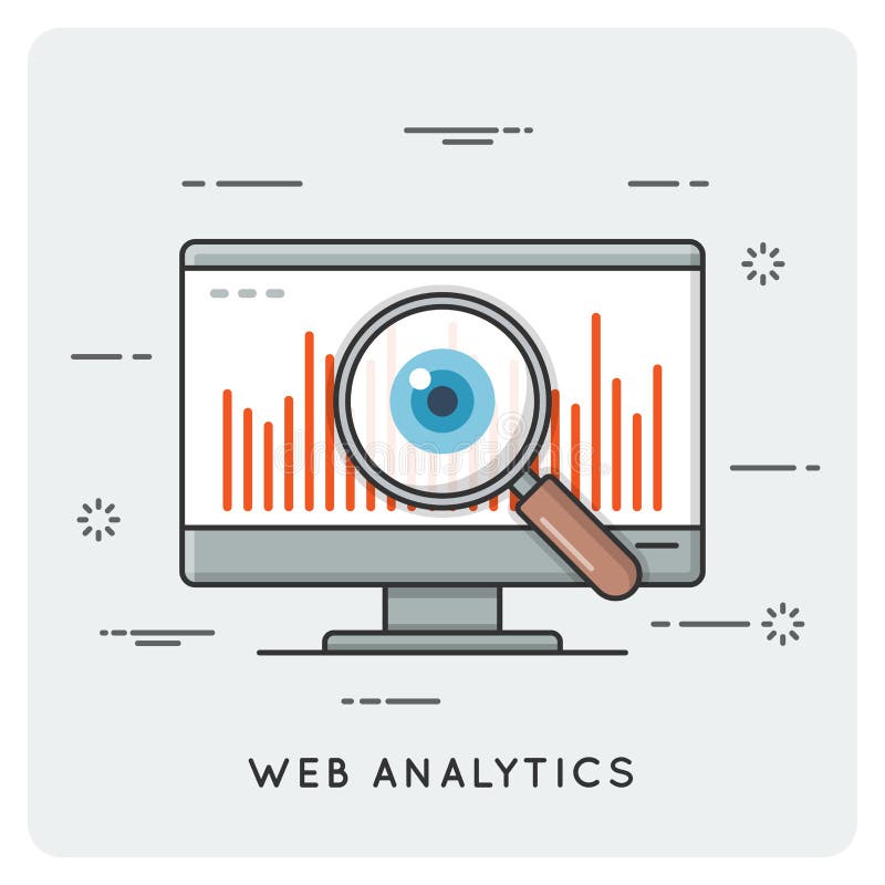 SEO Search Engine Optimization Process Thin Line Icon Set. Editable Stroke Stock Vector ...