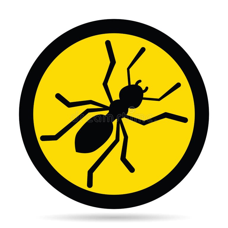 Ant sign or symbol stock vector. Illustration of walking - 264440841
