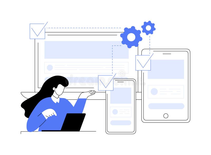 Mobile Devices Sizes Illustration Set Stock Vector - Illustration of ...