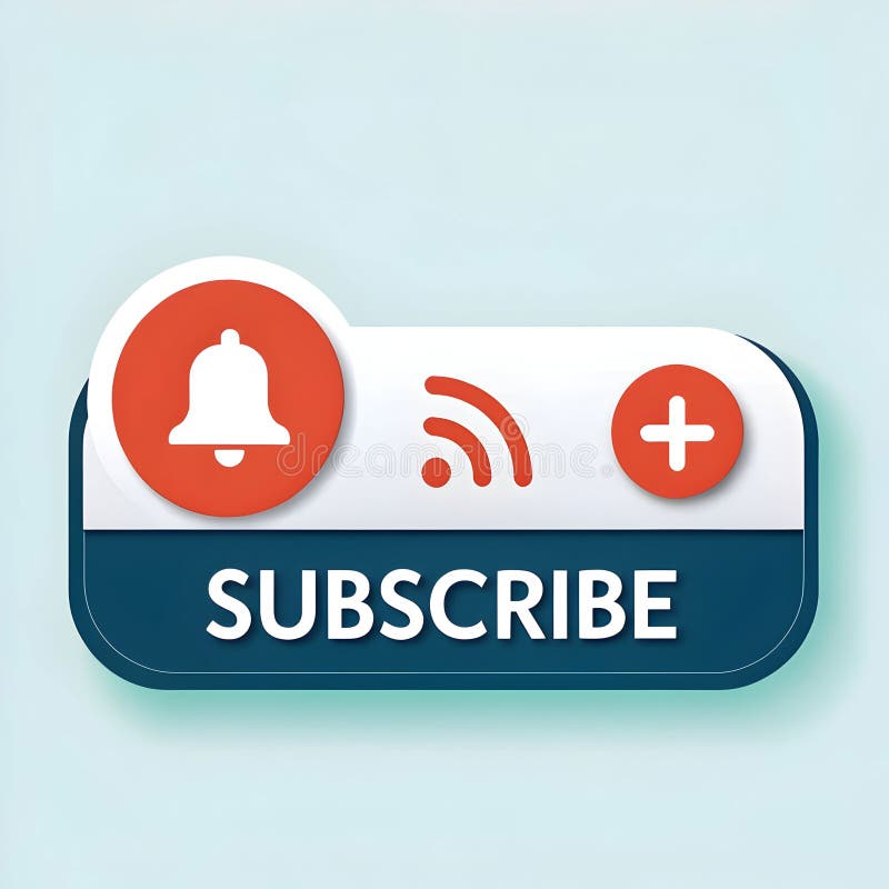 A Web and App Subscribe Button, Designed To Encourage Users To Follow ...