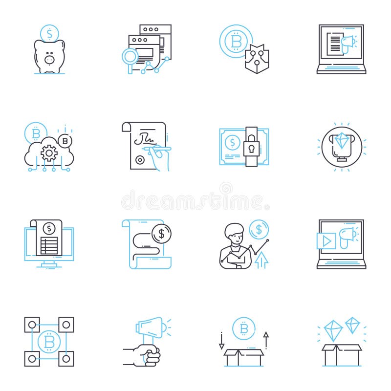 Web Application Linear Icons Set Interface Accessibility Navigation Compatibility