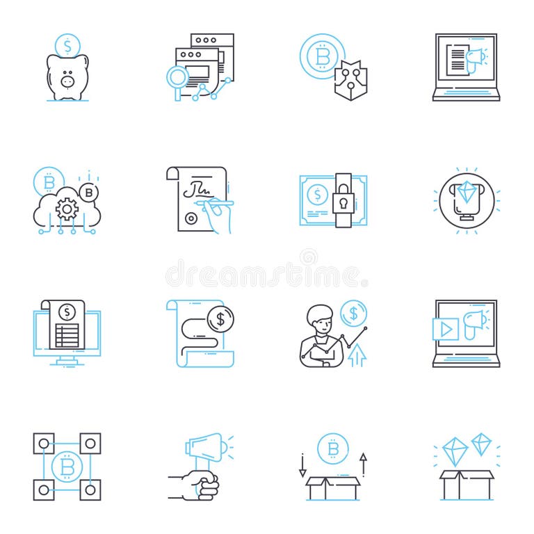 Web Application Linear Icons Set Interface Accessibility Navigation