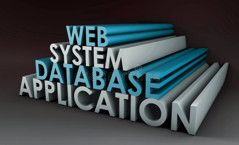 Web Application System stock illustration. Illustration of requirement ...
