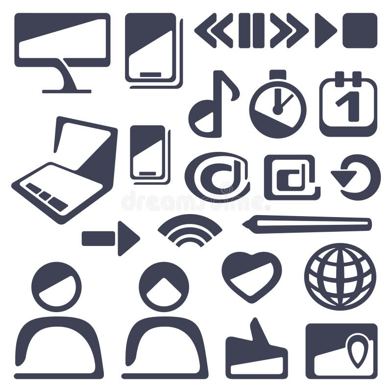 Web and arrow icon set stock vector. Illustration of globe - 33801469