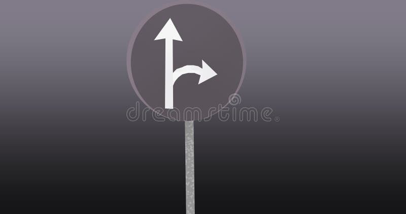 Web Arrow Up Right Line Icon on Grey Background. Stock Illustration ...