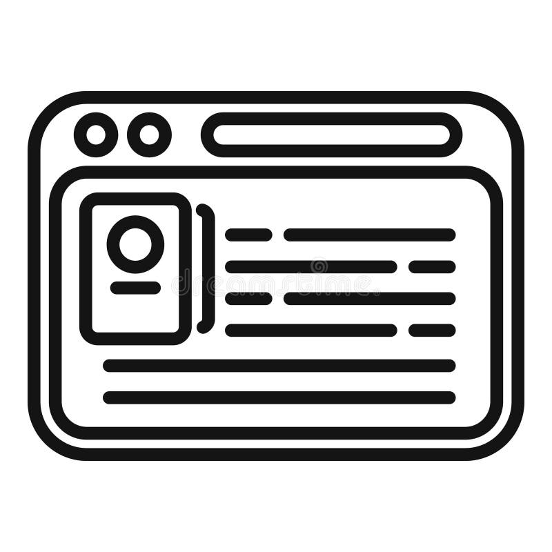 Web Author Books Icon Outline Vector. Literature School Stock Vector ...