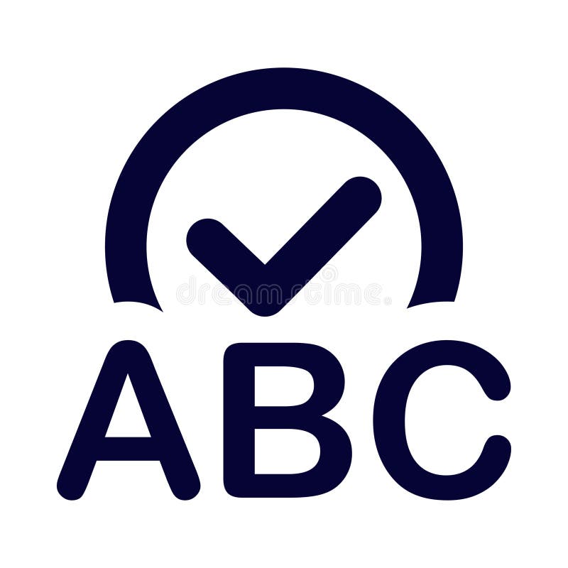 Web, Autocorrect, Computer, Online Text Autocorrect Icon Stock Vector ...