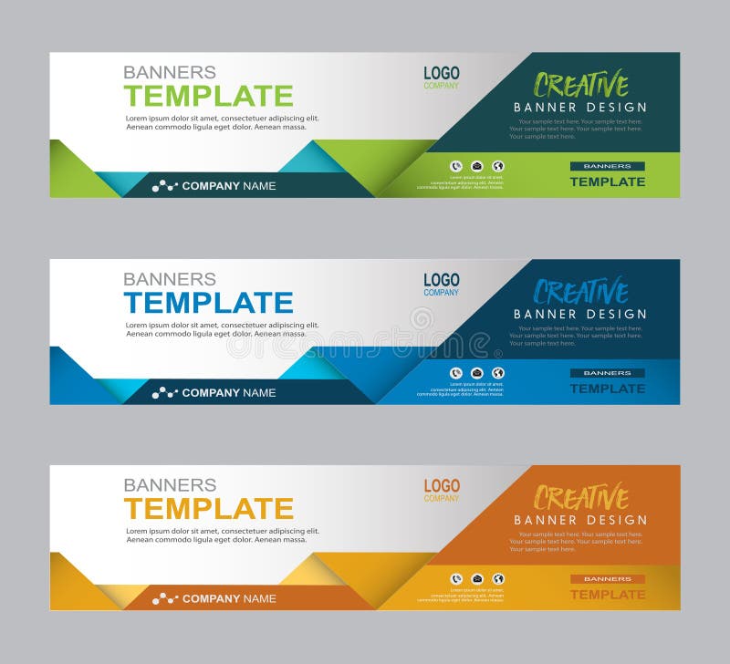 Web Banner Pattern for Social Media and Web Sites Stock Vector ...